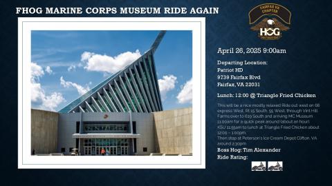 FHOG Honor Ride Series: Marine Corps Museum Ride 09:00am | Fairfax ...